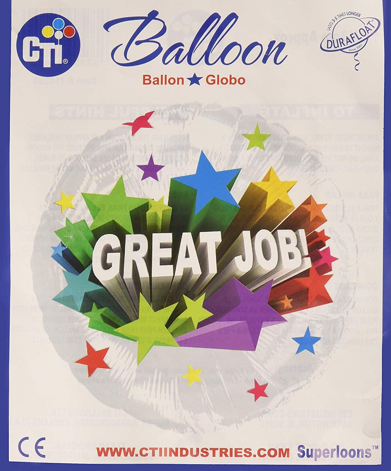 Great Job 17 Inch Mylar Balloon (5 Pack) - Walmart.com