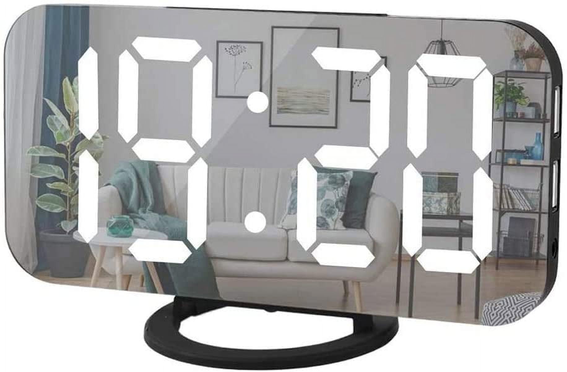 FloreceBien Reloj despertador digital, relojes LED con superficie de ...