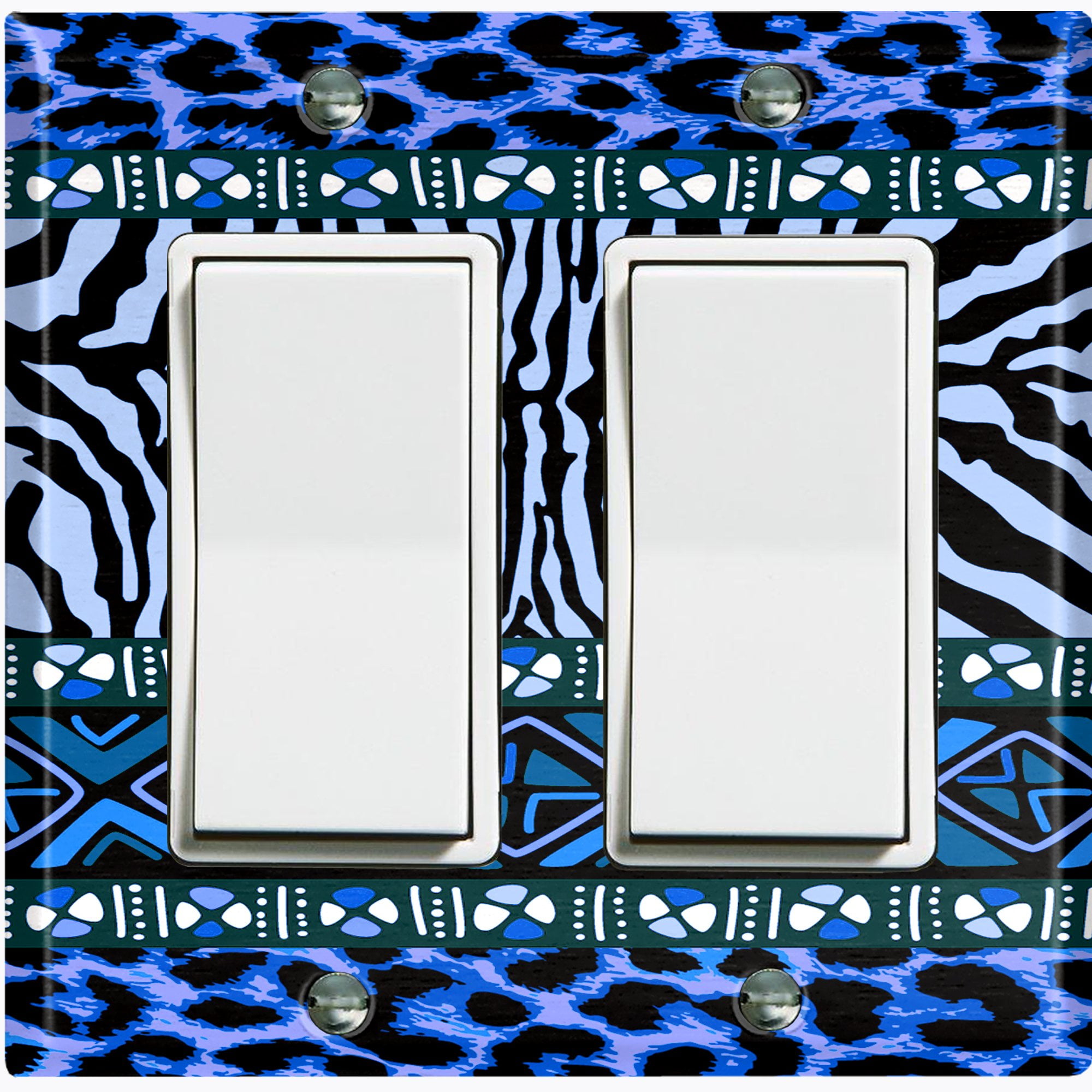 Metal Light Switch Plate Cover African Safari Animal Print Tribal Art Pattern SFR044 - Walmart.com