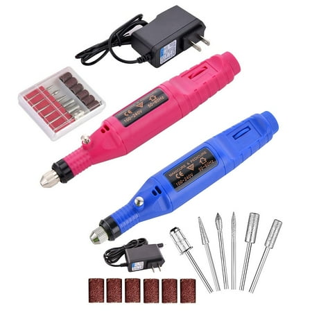 Nail File Electric Drill Machine Professional Nail Art Kit for Acrylic ...