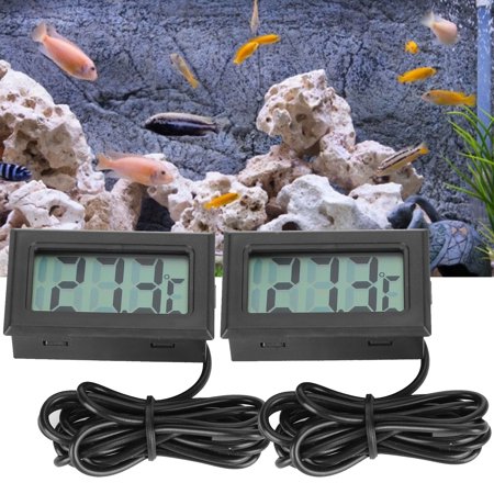 Temperature Gauge Monitor,2Pcs Fish Tank Digital Digital Thermometer ...