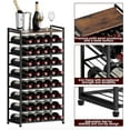 40 Bottle Wine Rack Freestanding Floor, 8-Tier Wine Storage Racks with ...