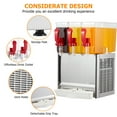 M optimized Commercial Beverage Dispenser 7.93 Gallon 30L 3 Tanks Ice ...