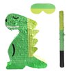 Large Green Dino Pinata Set, Includes Stick & Blindfold, for Kids ...