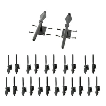 2 Pairs of Vintage Shutter Dogs S Shaped Shutter Hardware in Black ...