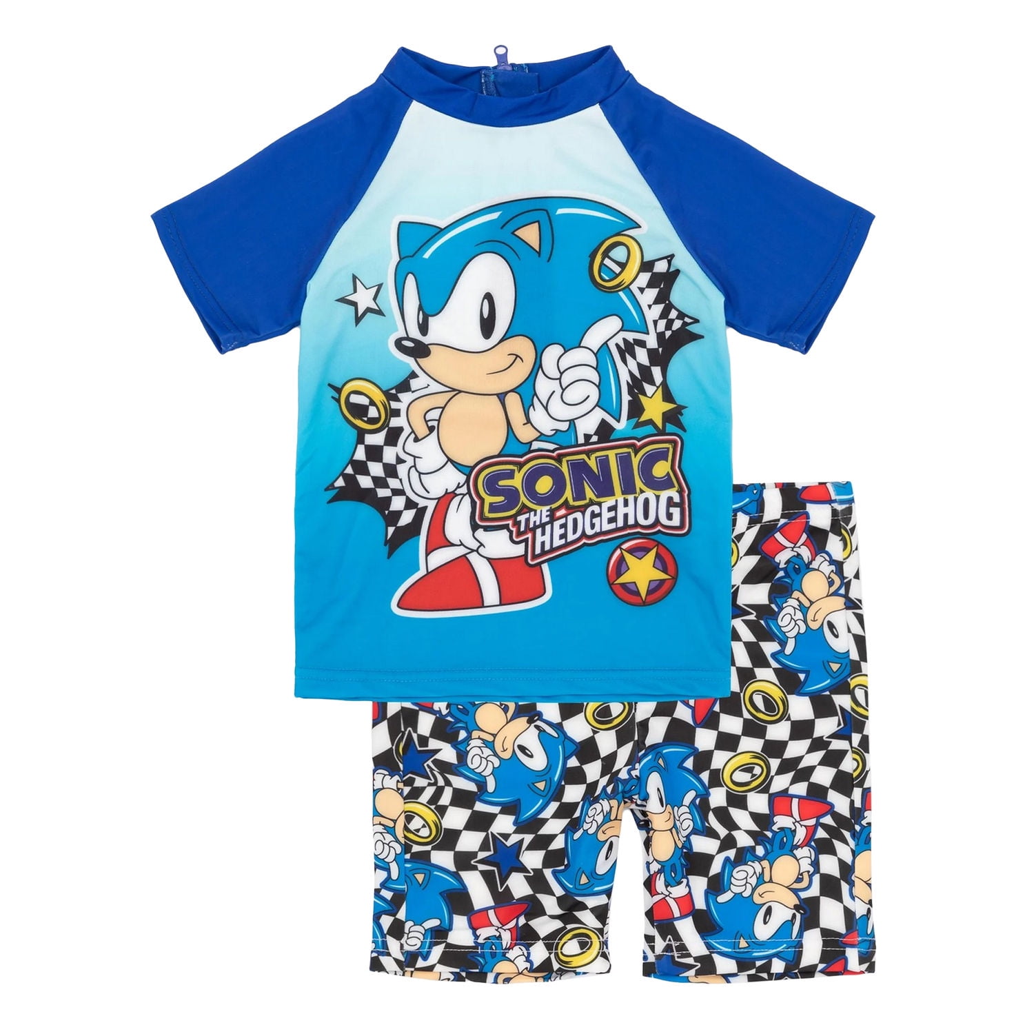 Click here for Sonic The Hedgehog Boys Ring Two-Piece Swimsuit 6-... prices