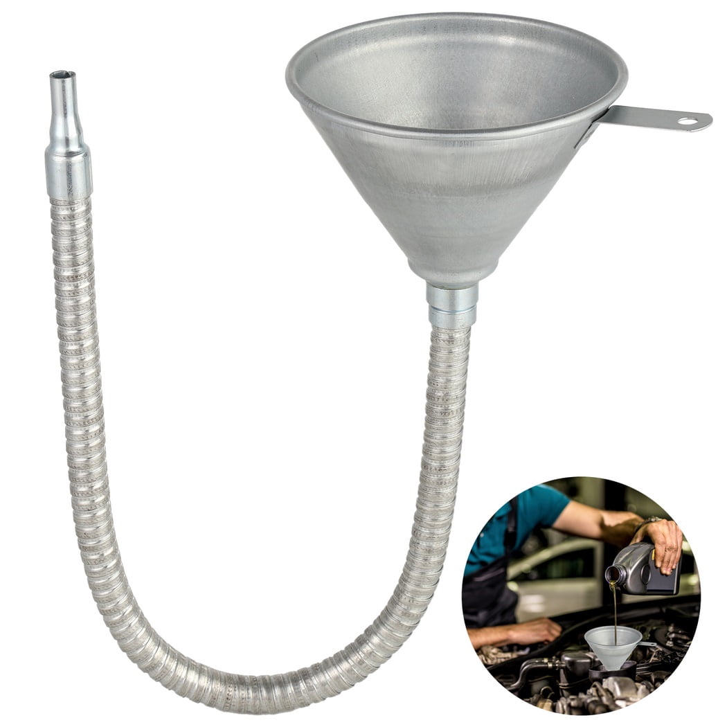 Embudo de pico flexible de 24,8 pulgadas, embudo de combustible de ...