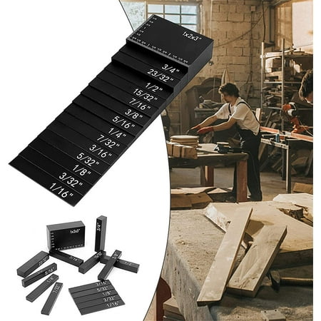 Fortunenine 15 Piece Height Gauge Setup Blocks, Engraved Labels ...