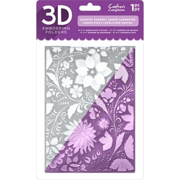 Crafter's Companion 3D Embossing Folder 5"X7"-Ornate Lace - Walmart.com