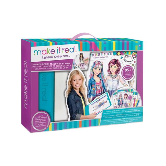 Make It Real Fashion Designer Mega Set with Light Board - Walmart.com