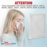 LifeSupplyUSA True HEPA Filter Replacement Compatible with Hunter 30212 ...