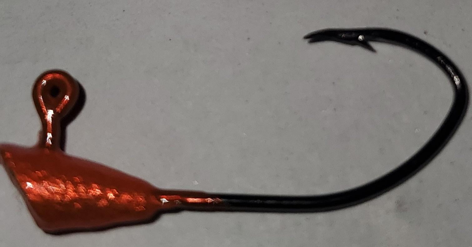 New Trout, Steelhead, Salmon Mini Grub Jig Heads 1/64oz Candy Orange ...