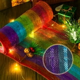 Rainbow Deco Mesh 10 Inch Rainbow Mesh Ribbon Fabric Mesh Roll ...