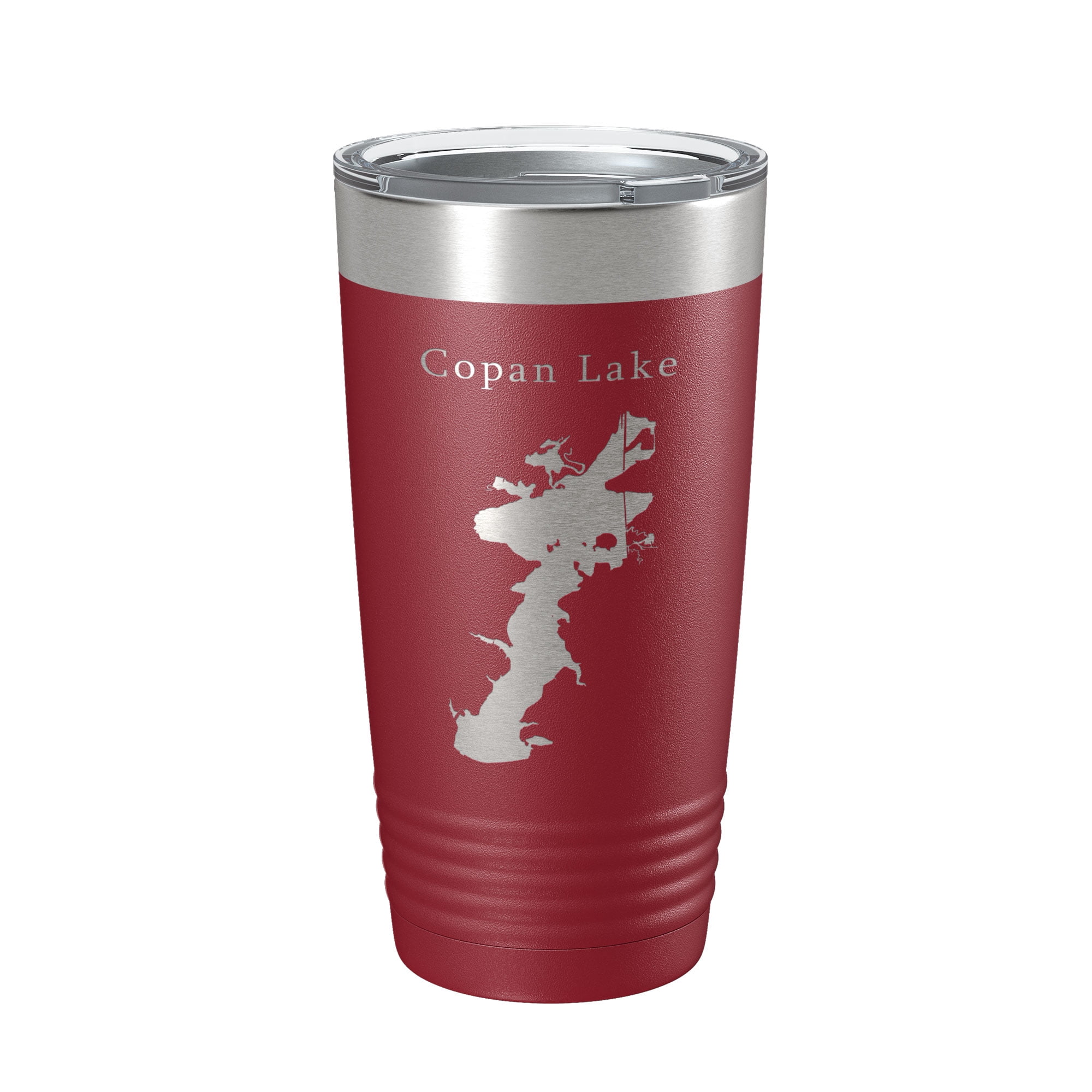 Copan Lake Map Tumbler Travel Mug Insulated Laser Engraved Coffee Cup ...