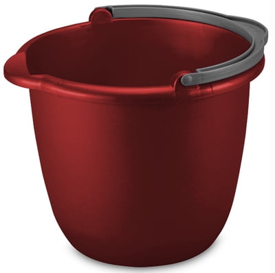 STERILITE 10QT RED Spout Pail 1 Pack - Walmart.com