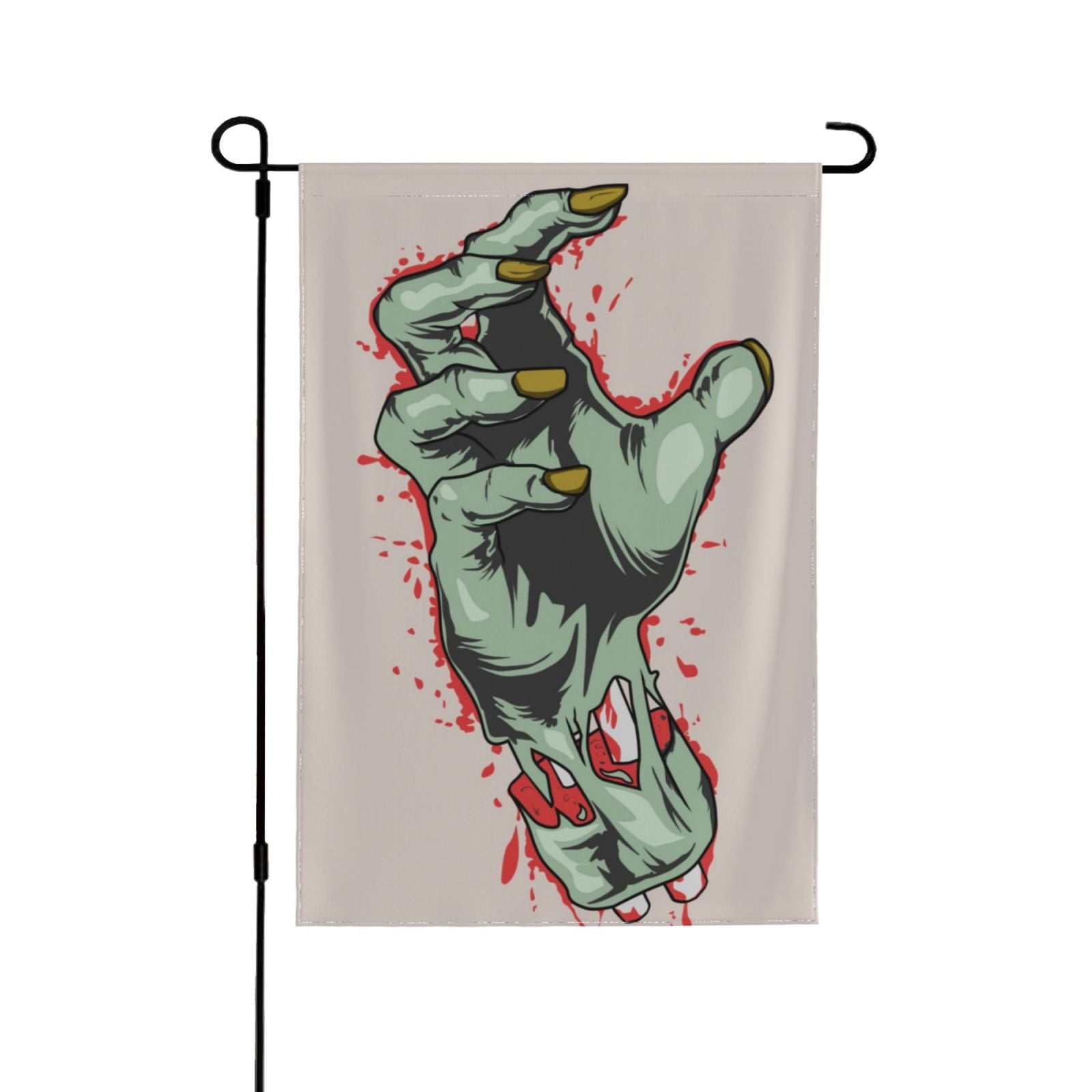 ZNDUO Hand Zombie Blood Pattern Garden Flag, 28"x40" Double Sided ...
