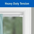 Mainstays White Adjustable Tension Window Curtain Rod, 46" - 84", Metal ...