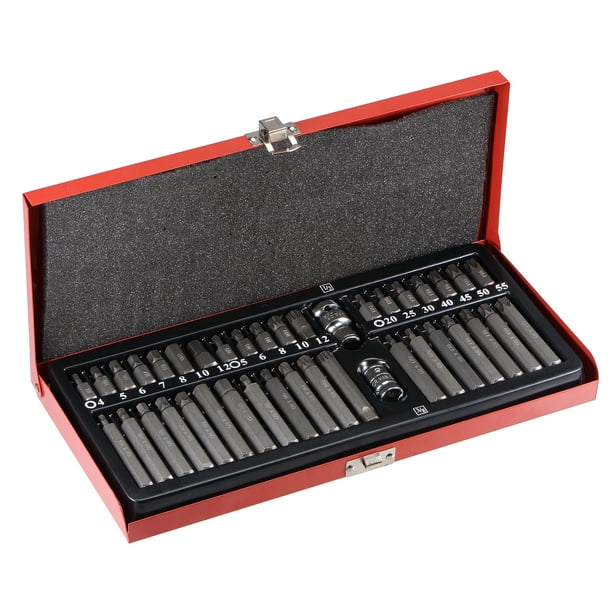 Combination Hex, Torx and Spline Socket Bits Set, CR-V Steel Adaptor ...