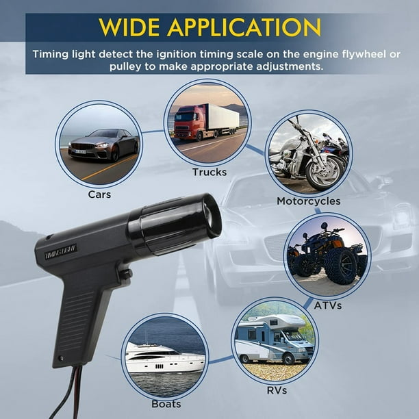 Timing Light 12V Ignition Timing Light Automotive Strong Flash Timing ...