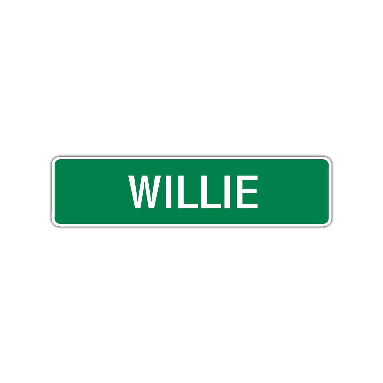 Willie Boys Children Name Letter Printed Label Indoor Outdoor Unique ...