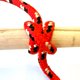 Hyper Tough Polypropylene, Diamond Braided Rope, Red, 1/4 inch x 100 ...