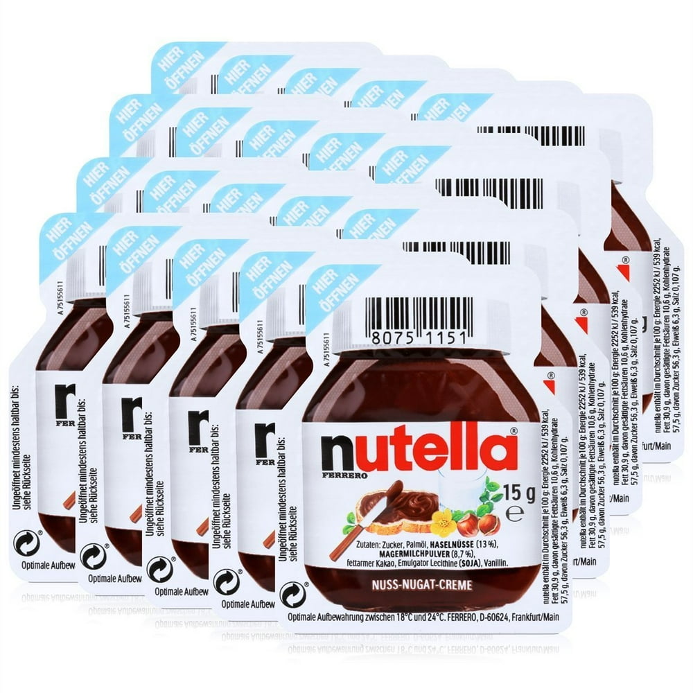 Nutella Hazelnut Spread 20 - 20 X 15G Serving - Walmart.com - Walmart.com