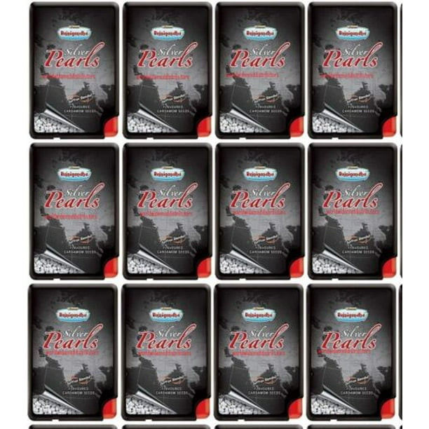Rajnigandha Silver Pearls 12 x 5.75g Saffron Flavoured Elaichi Cardamom ...