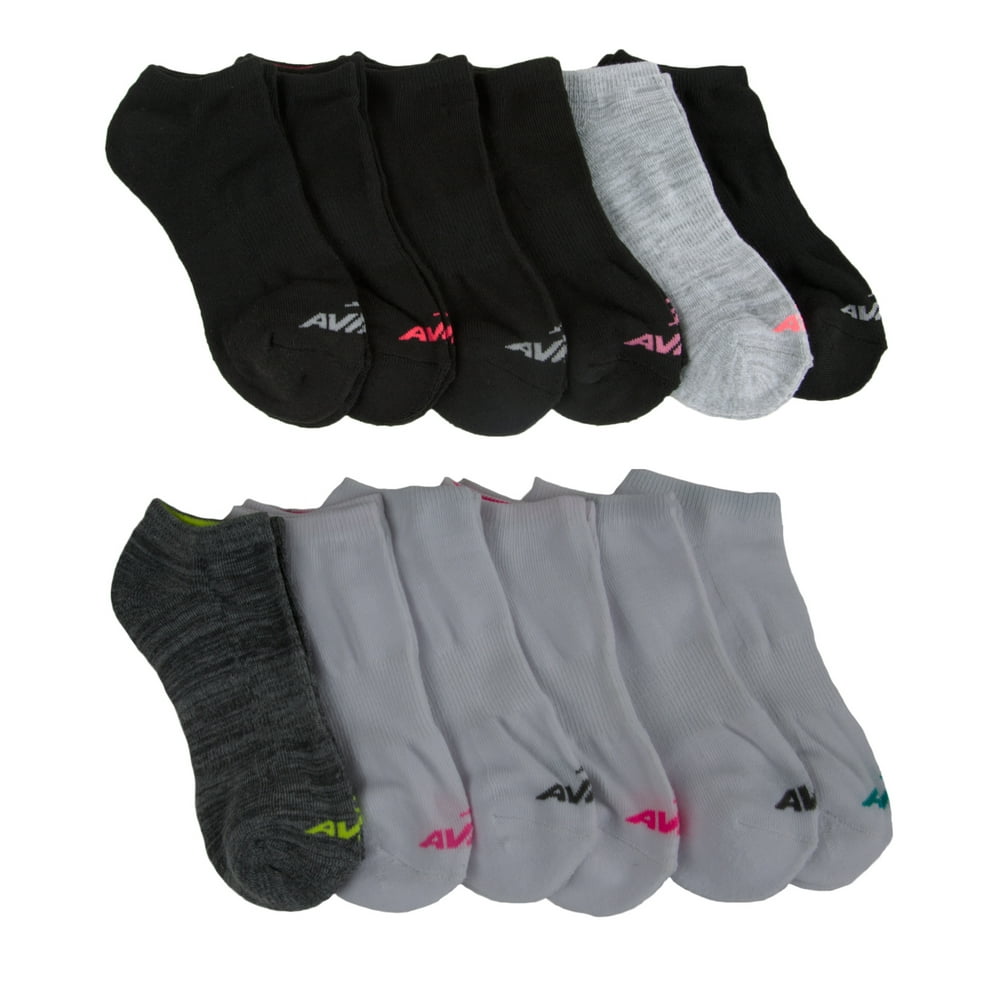 Avia - Avia Women's 10+2 Value Pack Lowcut Socks - Walmart.com ...