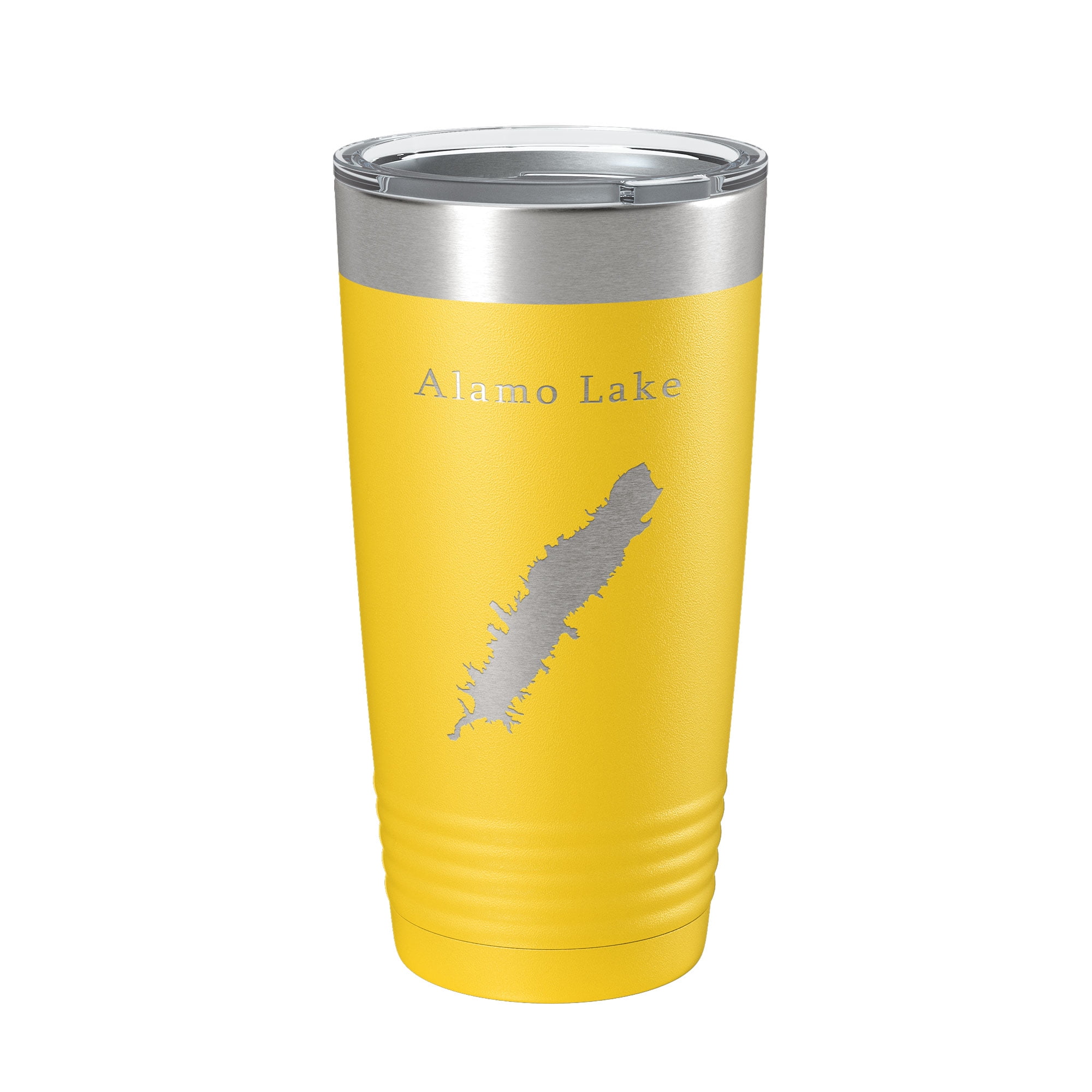 Alamo Lake Map Tumbler Travel Mug Insulated Laser Engraved Coffee Cup ...