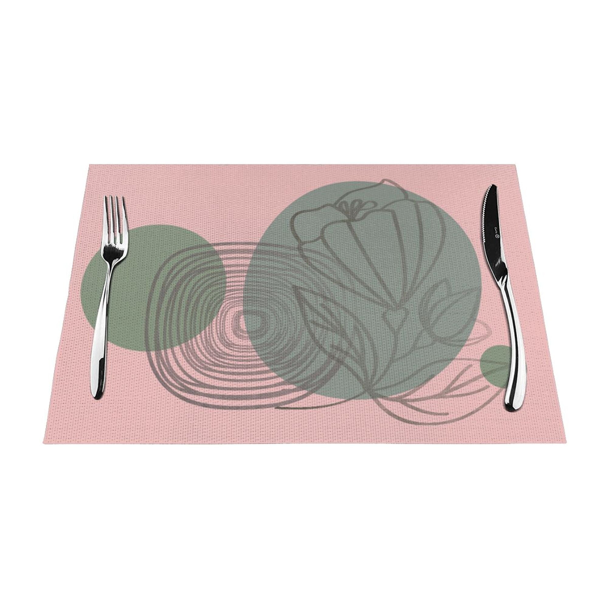 YFYANG Washable Heat-Resistant Placemats, 70% PVC/30% Polyester ...