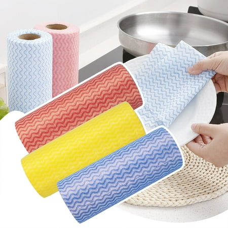 Phyboom Cleaning Cloths Roll Wipe Sheet, Reusable Wash-Cloth Cleaning ...