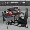 Supllueer Racing Flight Sim Cockpit with Seat Fit Thrustmaster Hotas ...