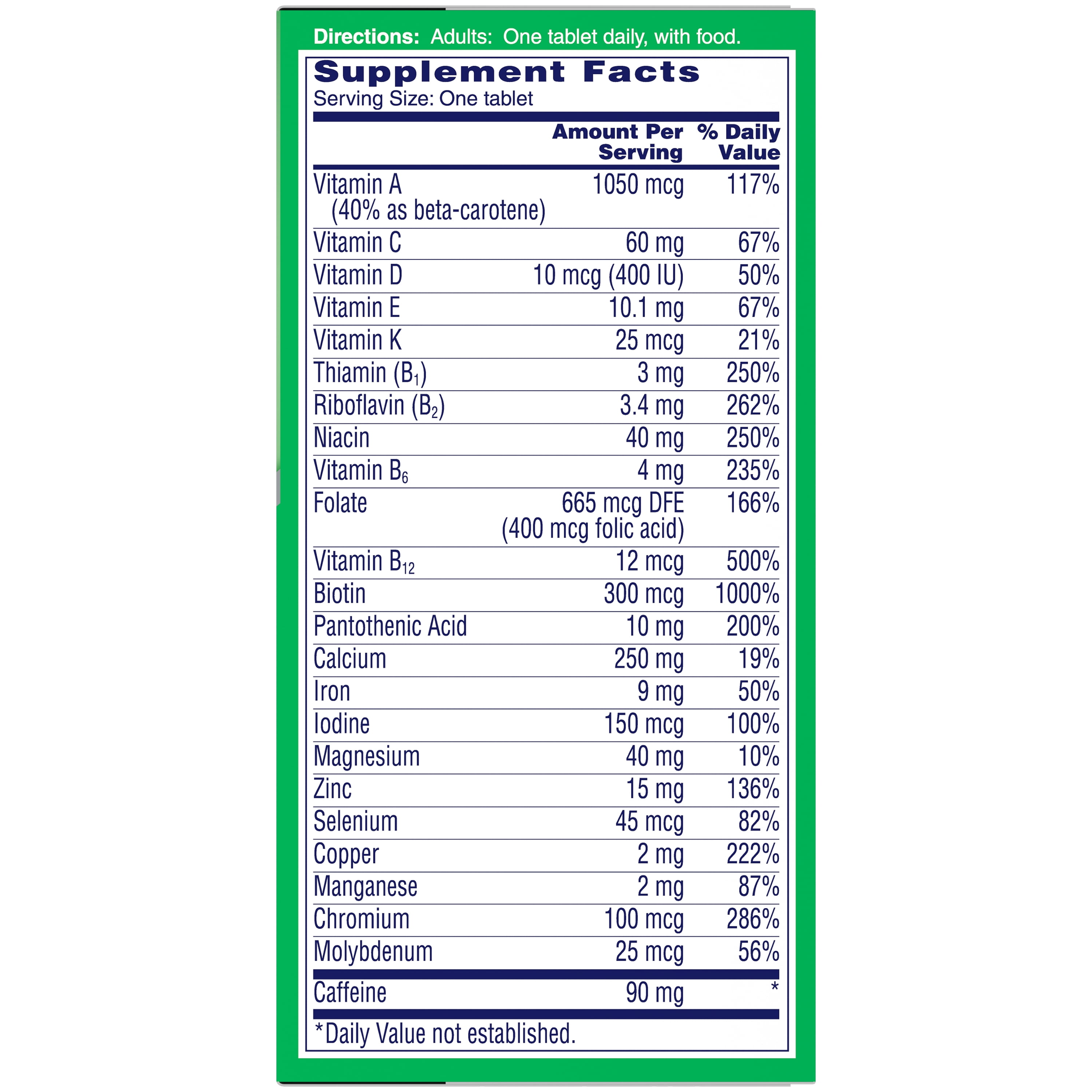 Buy One A Day Energy Multivitamin Tablets, Multivitamins for Men ...