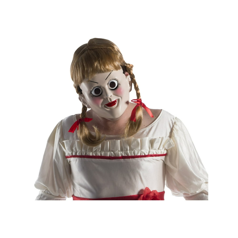 Annabelle: Creation Annabelle Mask With Wig Halloween Costume Accessory ...