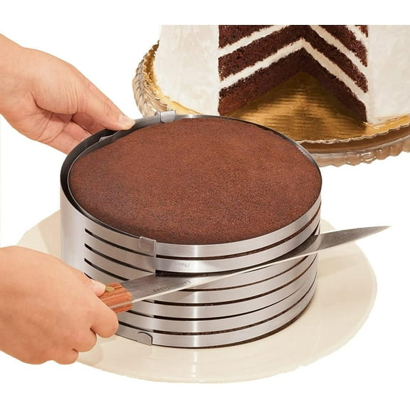Cake Leveler & Slicing Ring by Celebrate It™ Stainless Steel - Walmart.com