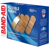 Band-Aid Adhesive Bandages, Flexible Fabric, All One Size 1" X 3" , 100 ...