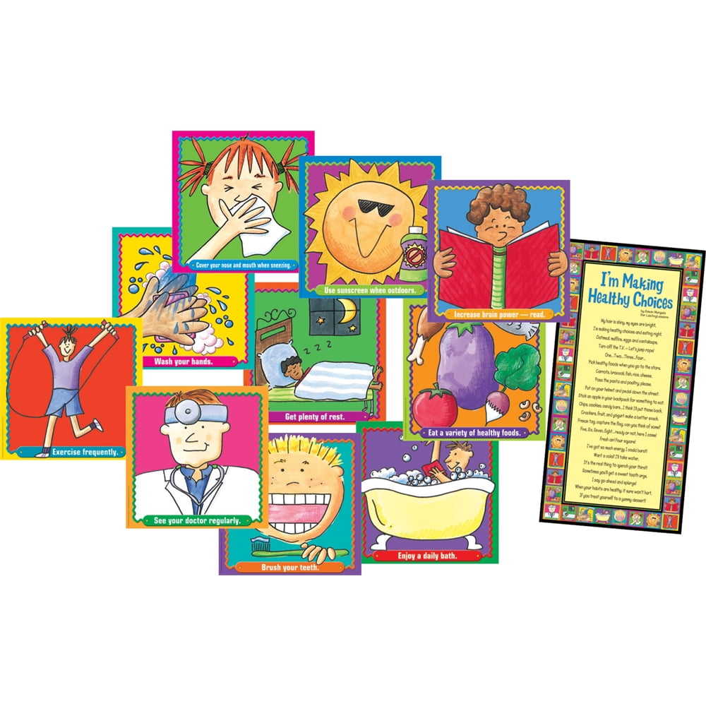 Healthy Habits Building Blocks Chart Set of 12 - Walmart.com