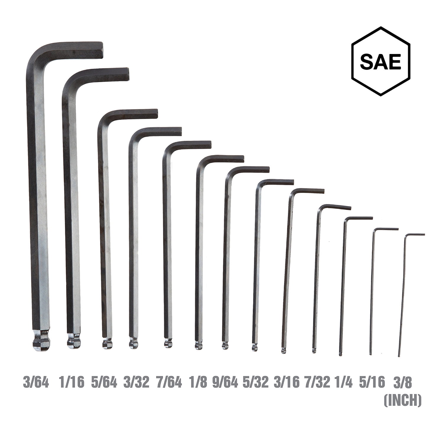 Buy OEMTOOLS 24248 26 Piece SAE and Metric Hex Key Set with Allen ...