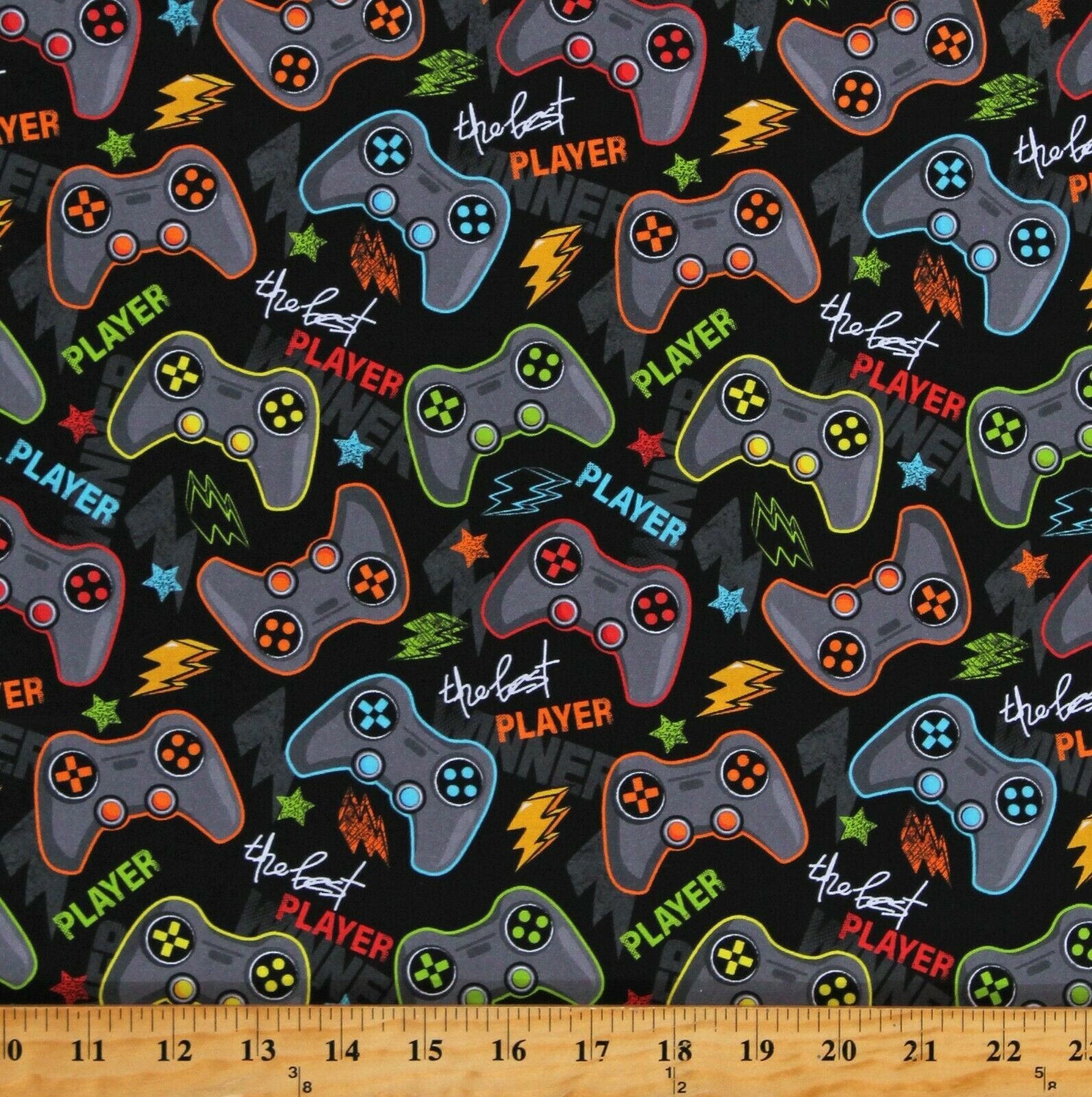 Video game cotton fabric Craft Supplies & Tools Fabric etna.com.pe