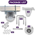 4” Slide Gate Wheel with V-Groove Up to 3000lbs Capacity Heavy Duty ...