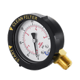 Pool Filter Pressure Gauge, CARBO INSTRUMENTS, Clean Filter Indicator ...