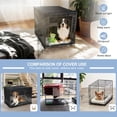 Breathable Dog Crate Cover - 4 Sides Mesh Ventilation, Basic Pet Kennel ...