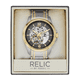 Relic by Fossil Men's Cameron Automatic Stainless Steel Silver & Gold ...