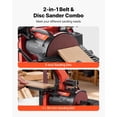 5 Inch Disc Sander and 1x30 Inch Belt Sander 250W Benchtop Combo with ...
