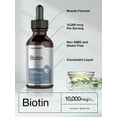 Biotin Liquid Drops 10000mcg | 4 fl oz | Vegetarian, Non-GMO & Gluten ...