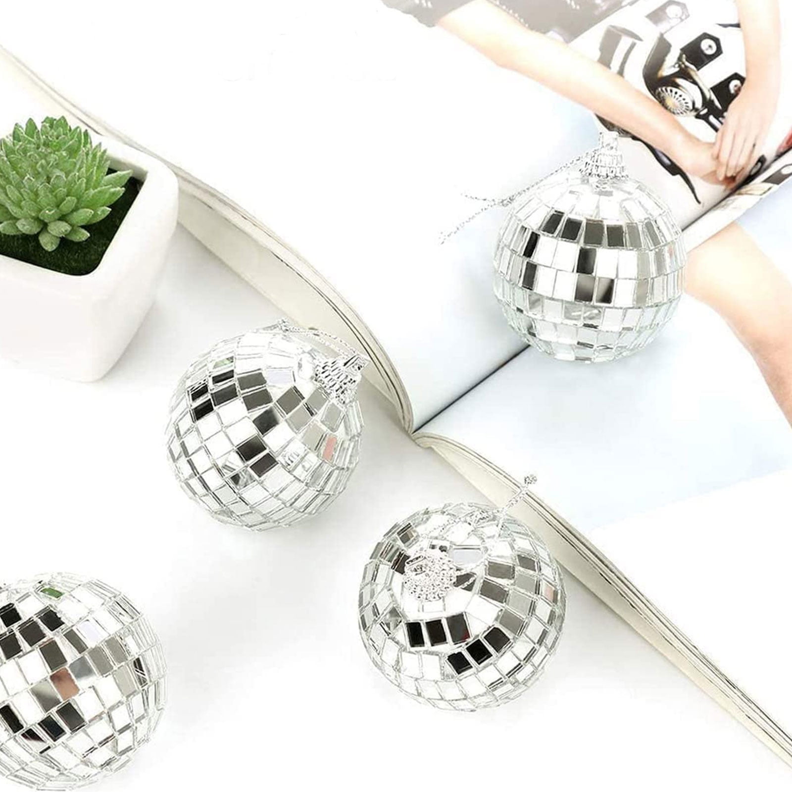 Buy 10 PCS Christmas Ornaments Mini Disco Ball Party Decorations - Mini ...