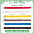 12Pcs 6 Styles PU Leather Luggage Tag Straps Suitcase Name Tag Holders ...