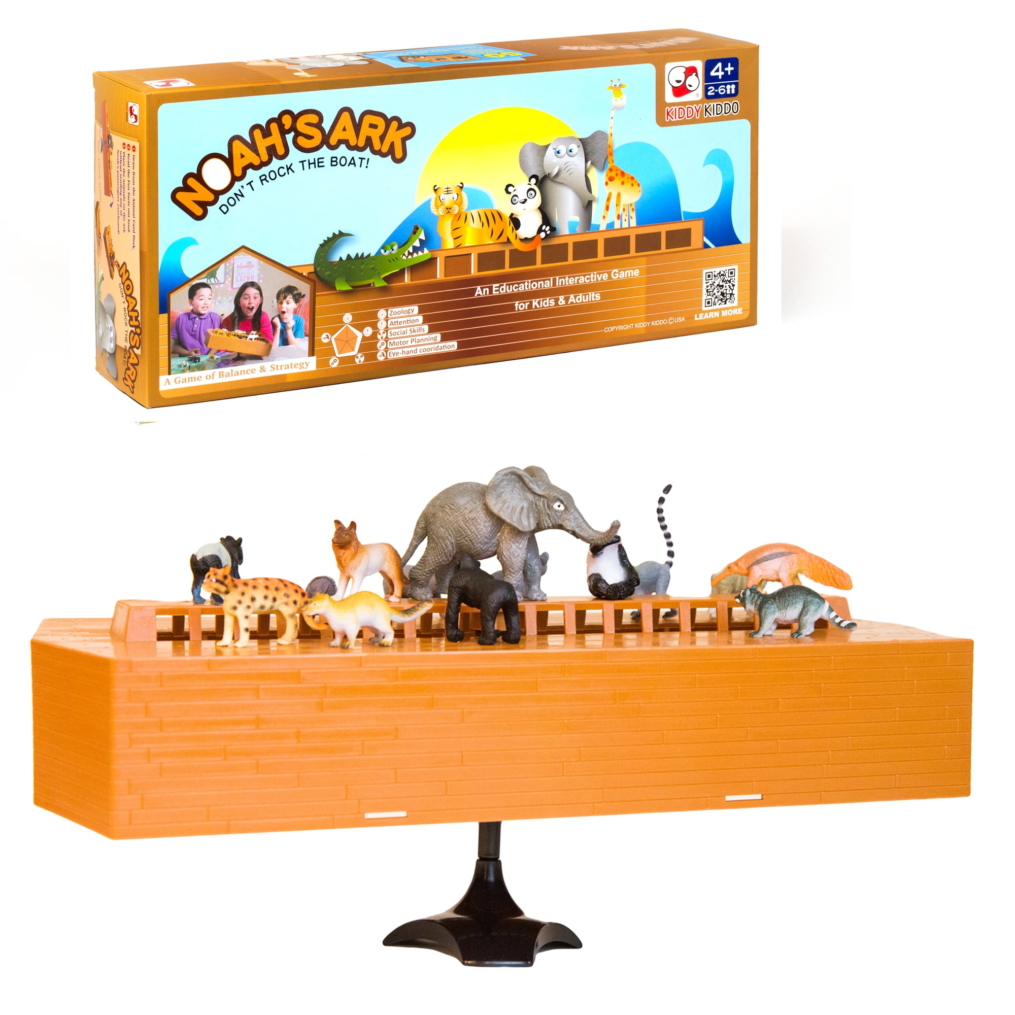 Noahs Ark Balancing Game with Animal Toy - Christian Educational Board ...