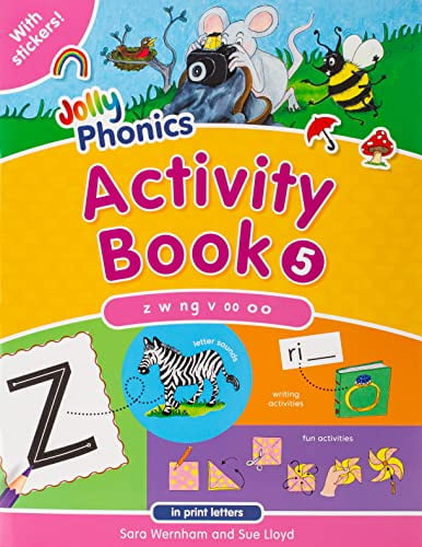 Pre-Owned Jolly Phonics Activity Books, Set 1-7: Jolly Phonics Activity Book 5: In Print Letters ...