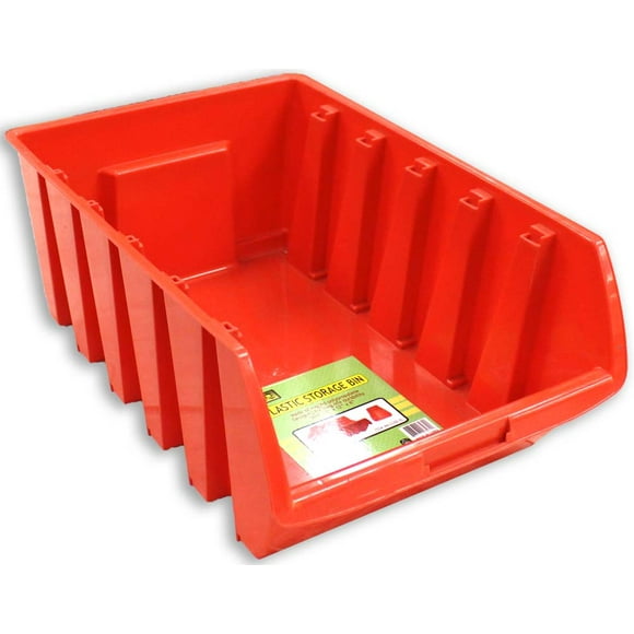 Red Plastic Storage Box